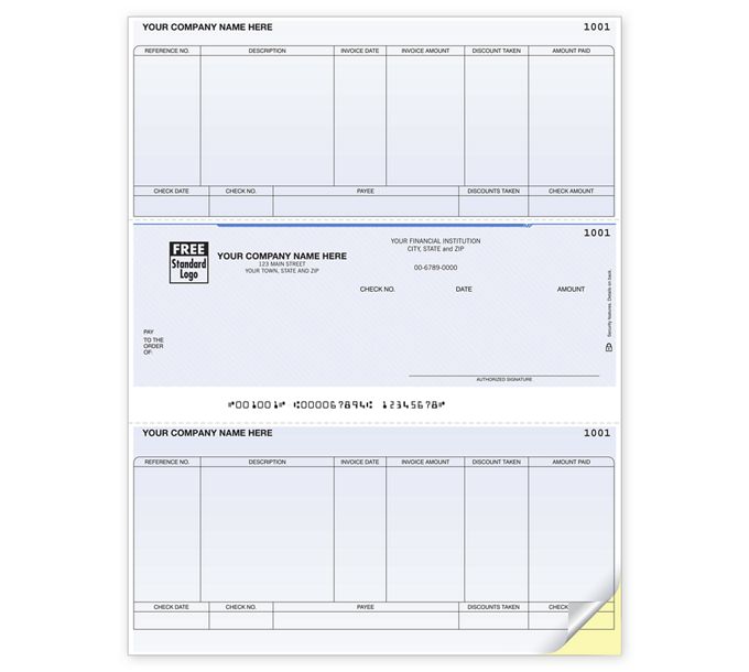 Business Checks - Laser Middle Accounts Payable Check - DLM206 by ...