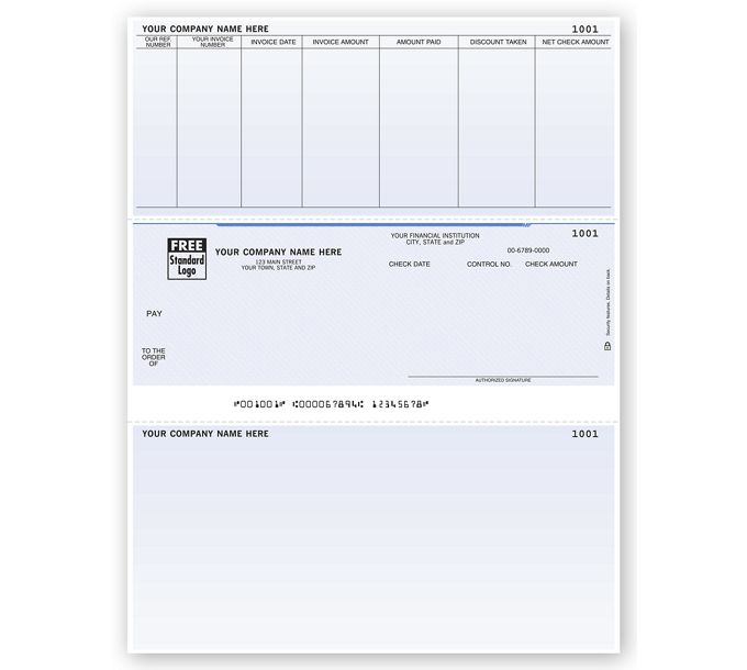 Business Checks - Custom Printed Laser Accounts Payable Check ...