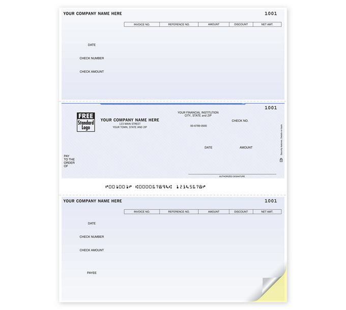Business Checks - Custom Laser Middle Accounts Payable Check - DLM219 ...