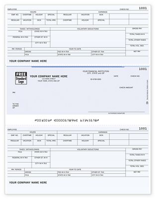 Business Checks - Custom Printed Laser Payroll Check, Compatible with ...
