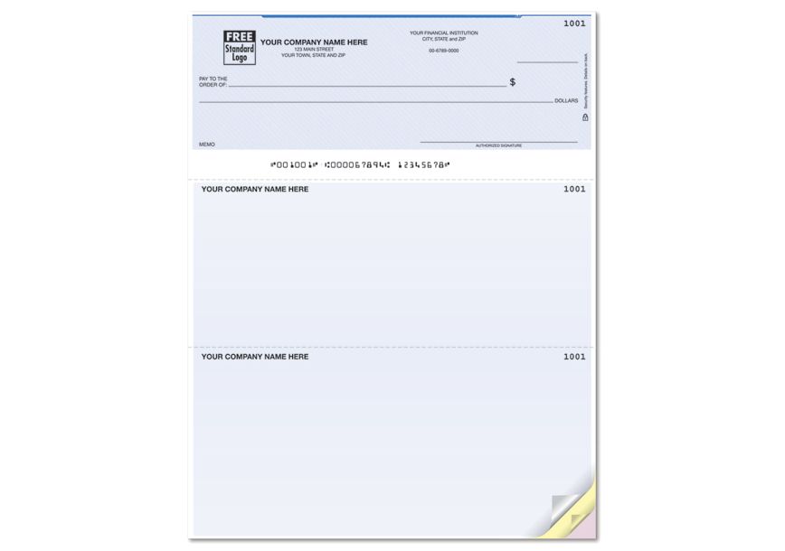 Laser Top Lined Computer Checks (DLT103)