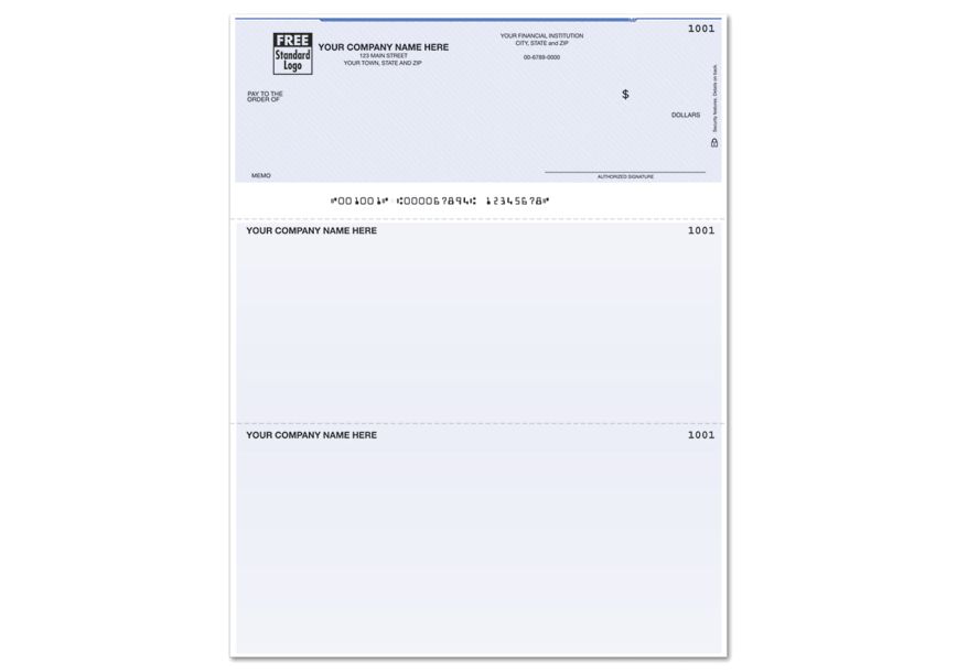Laser Top QuickBooks Compatible Printer Checks - DLT104