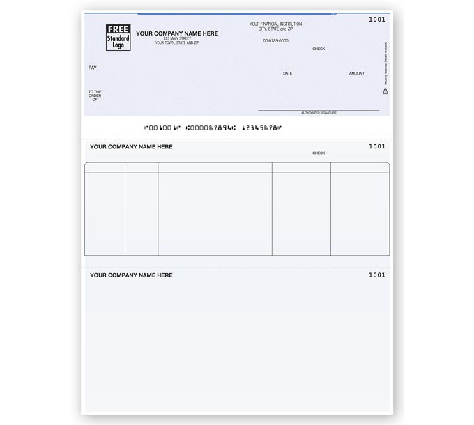 Business Checks - Laser Top Accounts Payable Check - DLT202 by Deluxe ...