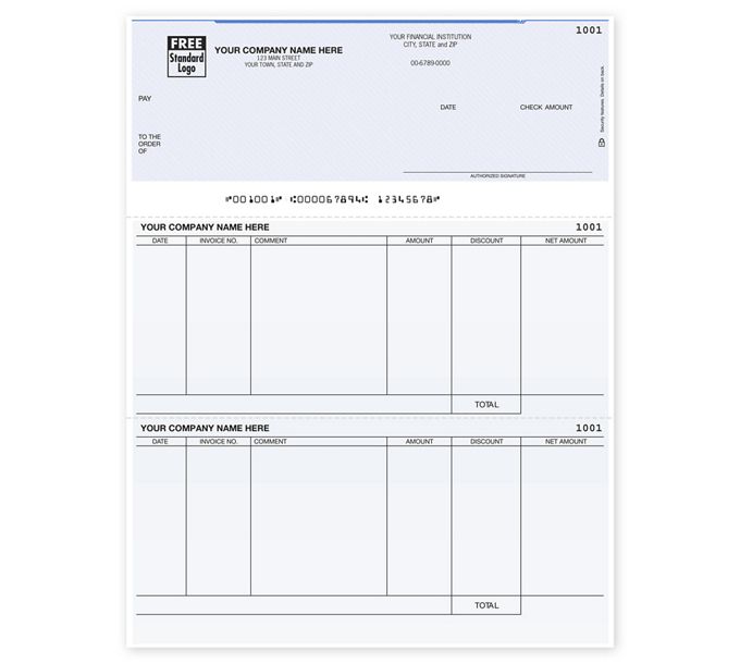 Business Checks - Laser Top Accounts Payable Check - DLT239 by Deluxe ...