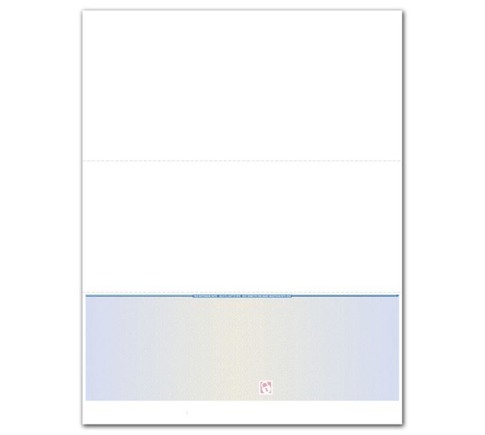 Deluxe Security Bottom Blank Laser Check (DSLB833) for All Purposes ...