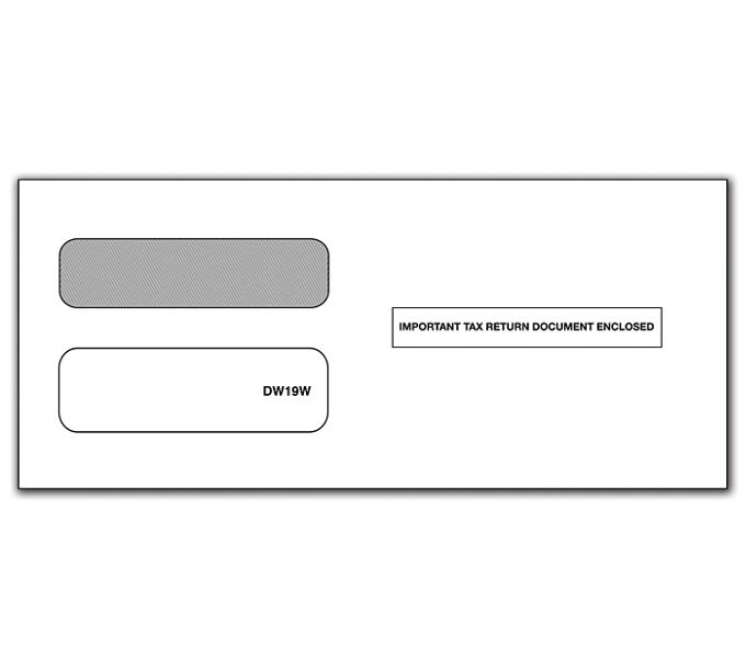 1099 Double Window Envelope Wide For 3-Up 1099s, Gummed | Deluxe.com