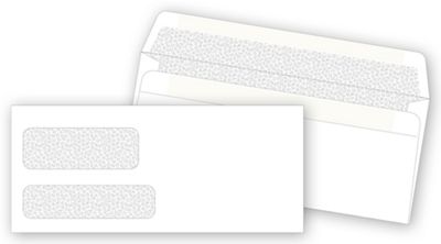 Business Envelopes - Custom Printed Double Window Confidential Envelope ...