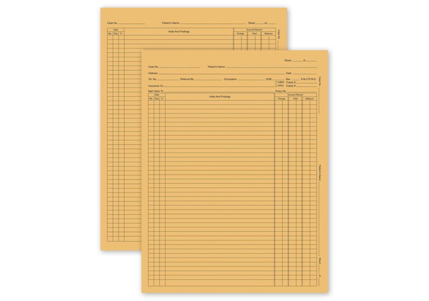 General Patient Exam Records, Letter Style - H3551