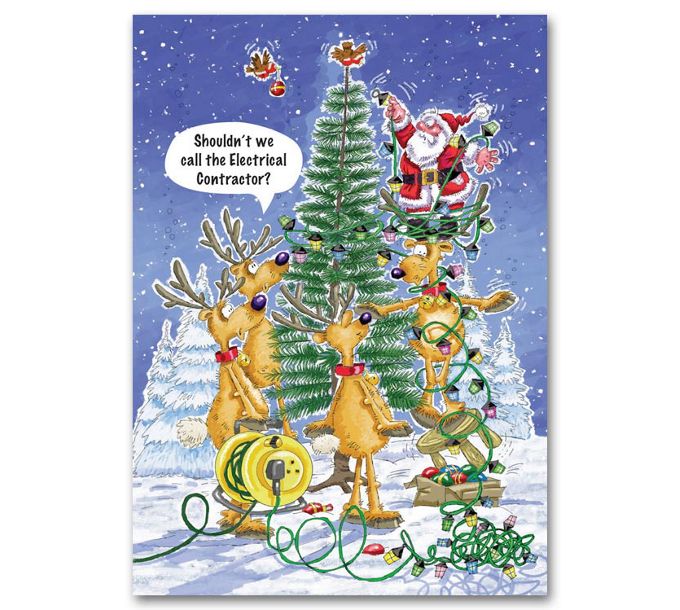 Holiday Light-up Electrical Contractor Cards | Deluxe | Deluxe.com