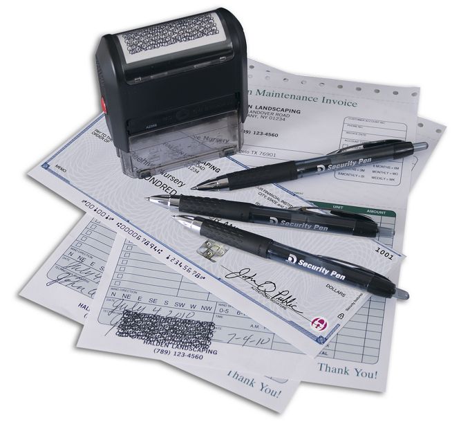 High Security Bundle Pen With Stamp, HSKB3 | Deluxe.com