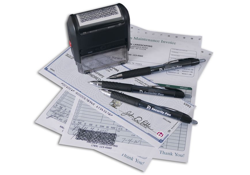 High Security Pens and Stamp Bundle - 3 Pens and 1 Stamp