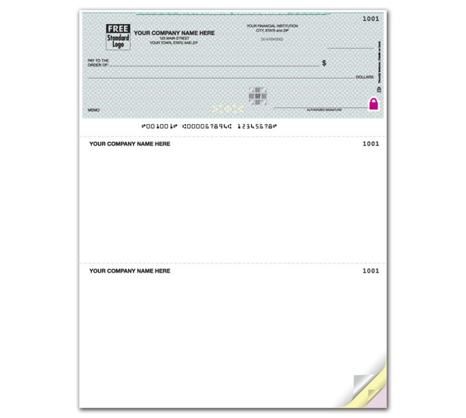 Deluxe HS Vibrant Laser Top Check, Lined | Deluxe.com