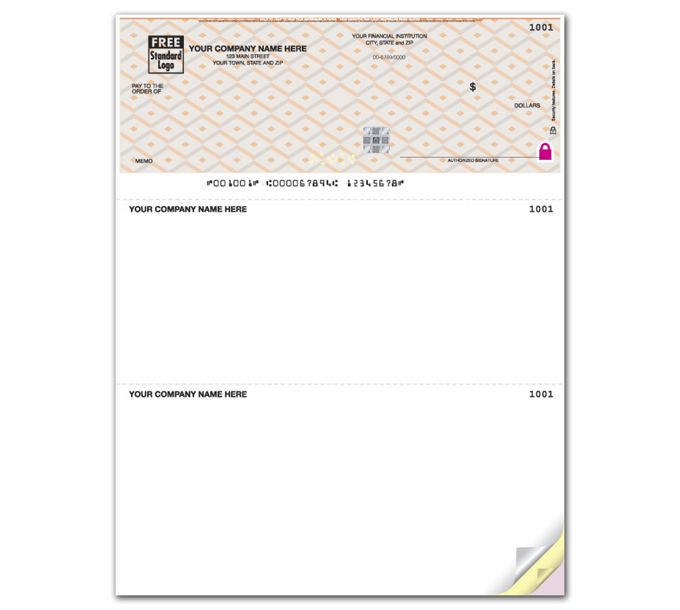 Deluxe HS Vibrant Laser Top Check, Unlined | Deluxe.com