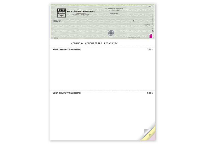 Deluxe HS Vibrant Laser Top Check, Unlined - PSLT104