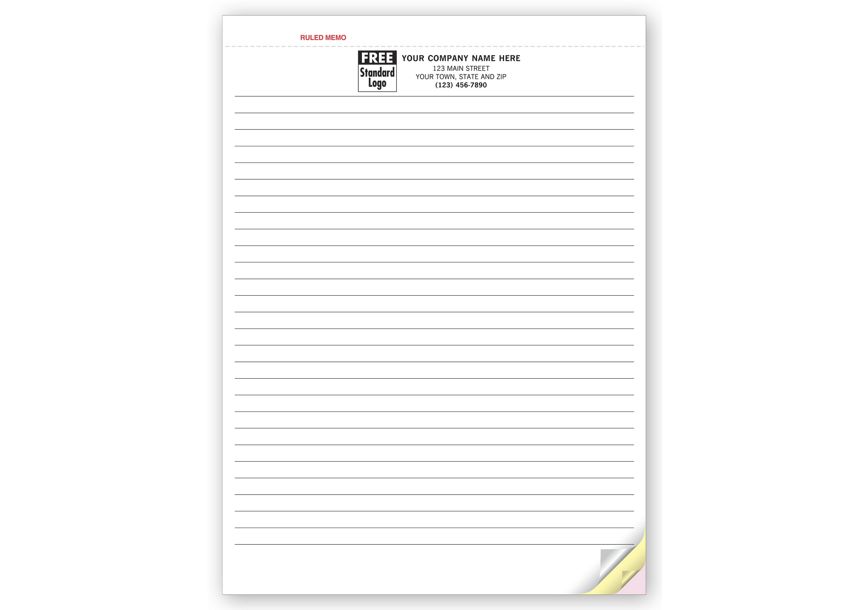 Business Forms - Ruled Memos - R6175 by Deluxe