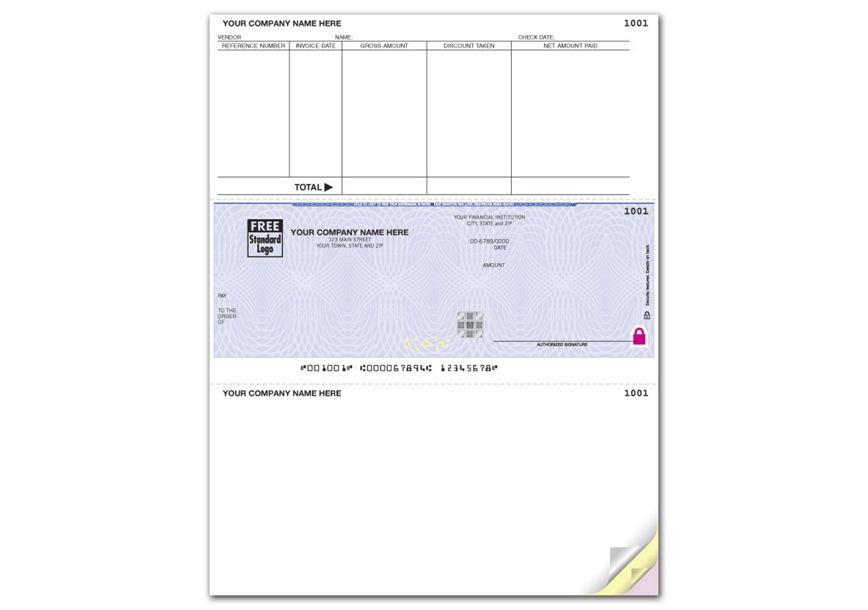 High Security Mid Laser Checks - Sage & ACCPAC Compatible - SSLM203