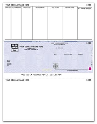 High Security Laser Middle Accounts Payable Check - SSLM223 | Deluxe