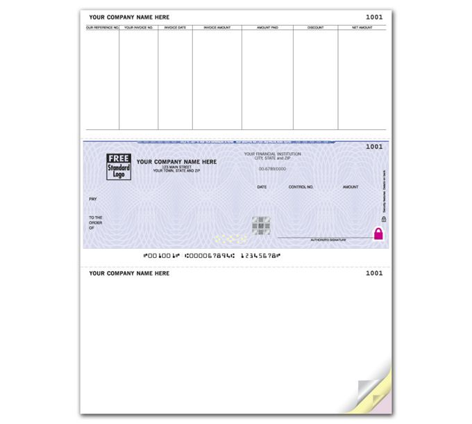 High Security Laser Middle Accounts Payable Check - SSLM227 \ Deluxe ...