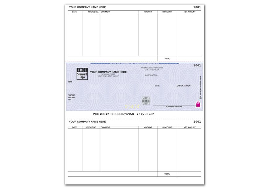 Laser High Security Mid Checks - Customizable Accounts Payable - SSLM272