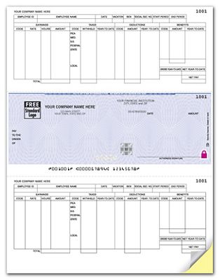 High Security Laser Payroll Check - SSLM335 | Deluxe