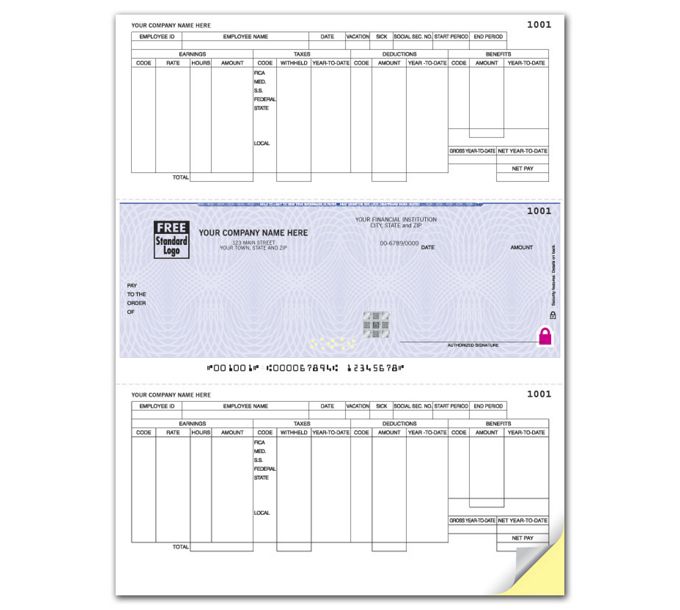 High Security Laser Payroll Check - SSLM335 \ Deluxe | Deluxe.com