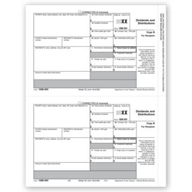 Order 1099-DIV Tax Forms & Envelopes 2023