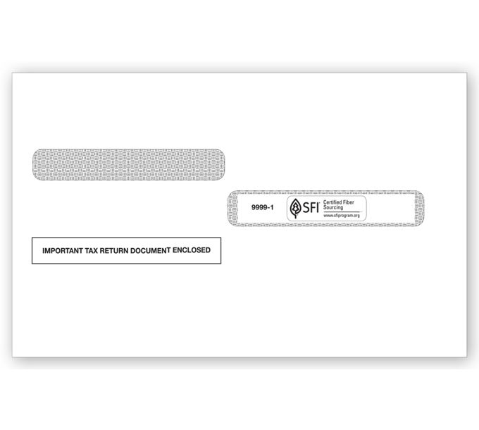 2021 4-Up Box Laser W-2 Double-Window Envelope | Deluxe.com