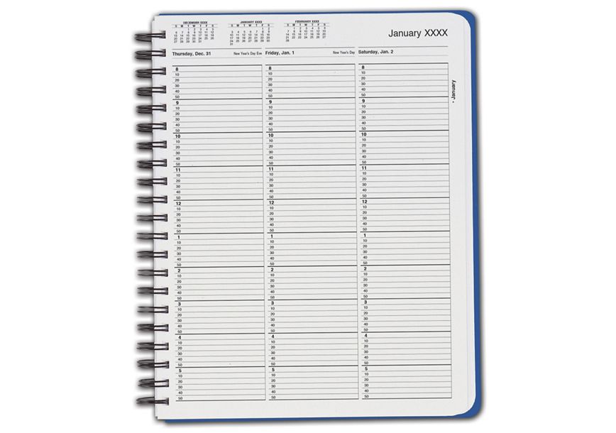 TimeScan 1 Col 10 Min Wirebound Appointment Book - TIME13