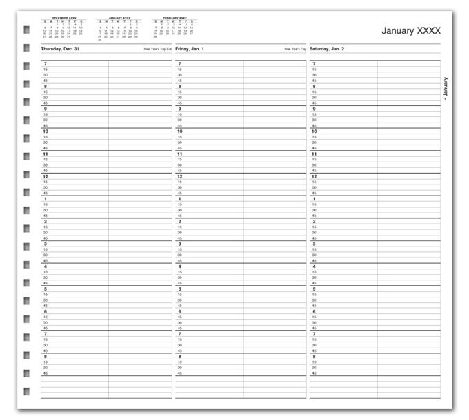 Appointment Books - TimeScan 2 Col 15 Min Looseleaf Appointment Book ...