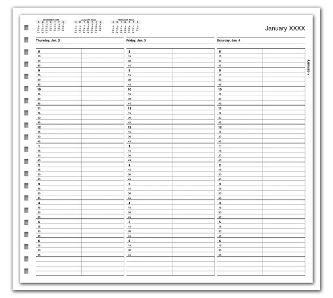 Appointment Books - TimeScan 2 Col 15 Min Wirebound Appointment Book ...