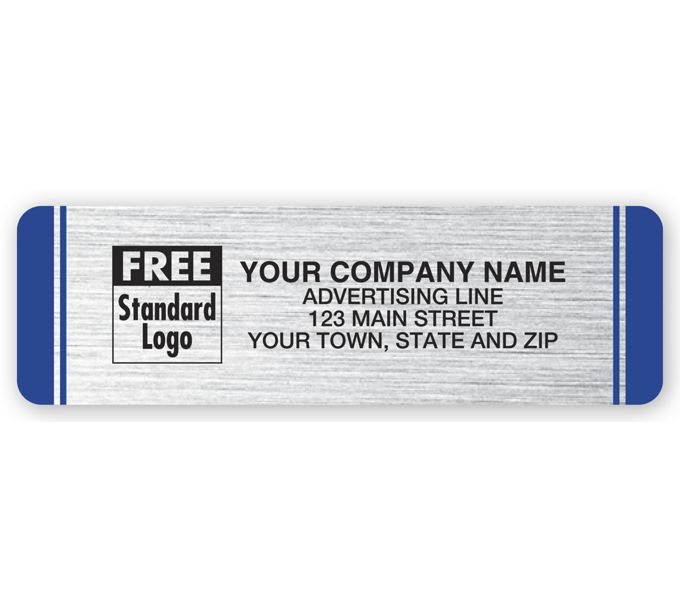 Brushed Poly Silver Weather-Resistant Labels - WIL8S